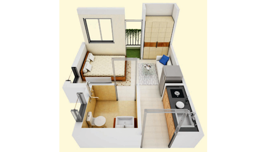 1 BHK, 2 BHK, 3 BHK Flats are Available in Serampore, Near Uttarpara ...